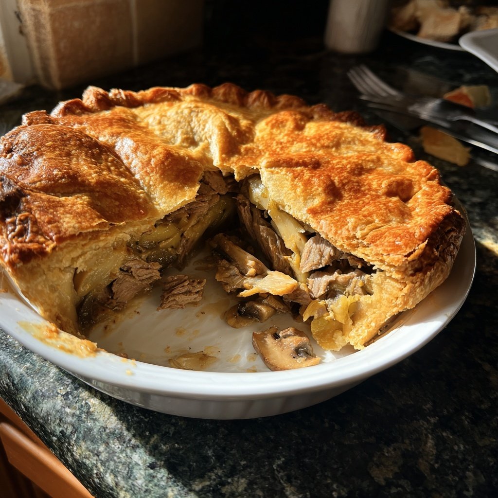 Comfort Food Beef and Mushroom Pot Pie - Tasty Swift